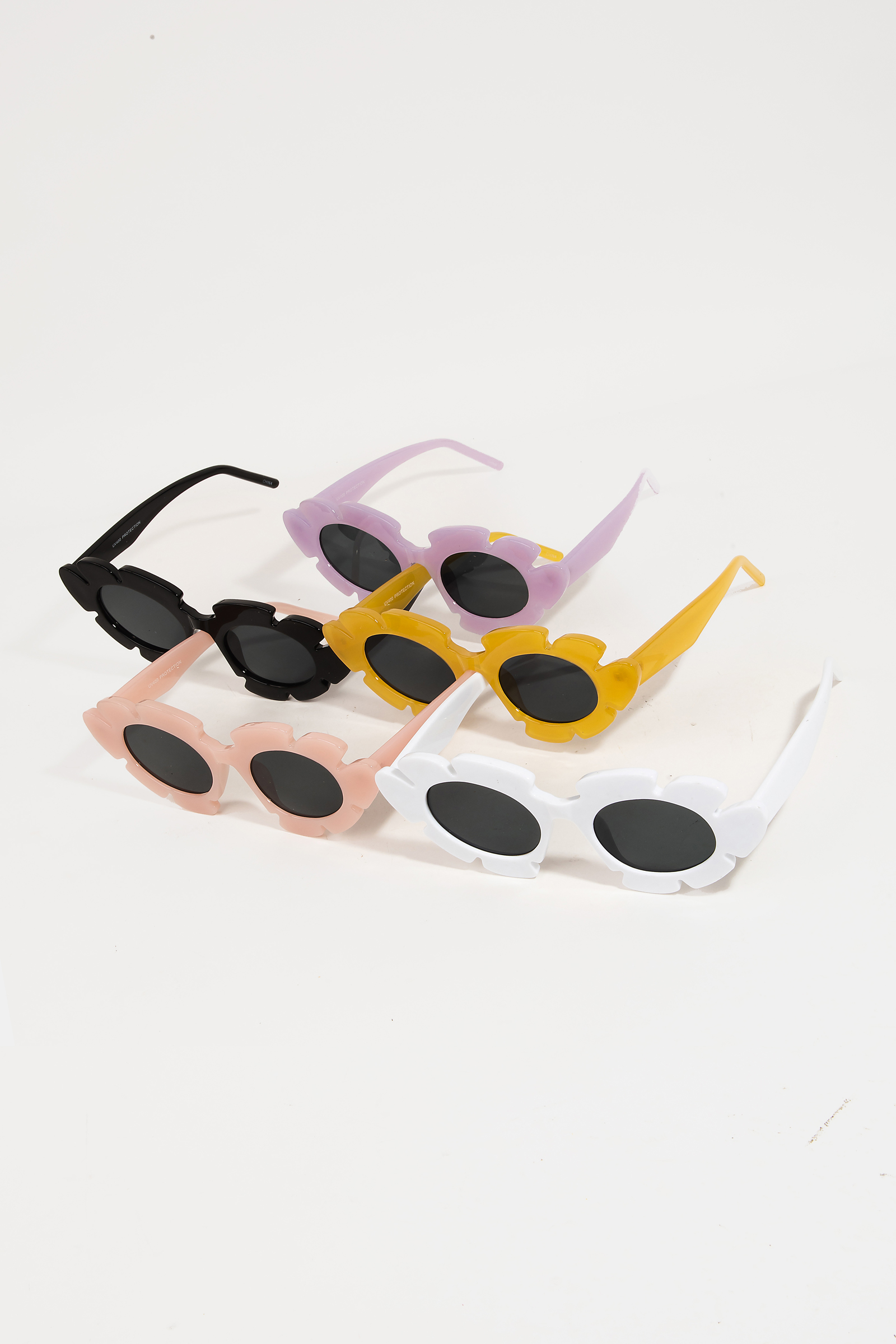 Flower Frame Sunglasses Set