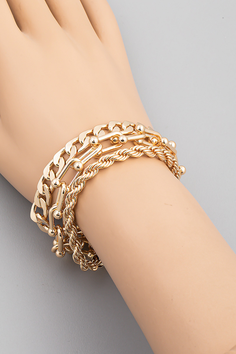 Assorted Chain Link Bracelet - Bracelets