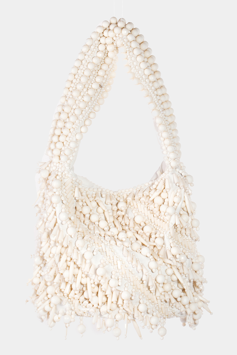 Assorted Cluster Beaded Bucket Bag - Bags and Clutches