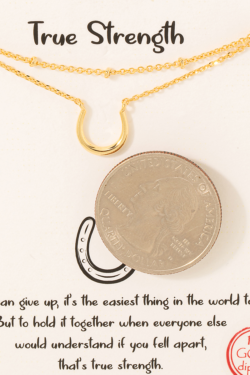 Gold Dipped True Strength Necklace - PRE-ORDERS