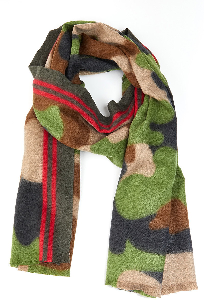 CAMO Camo Print Oblong Scarf - Scarves