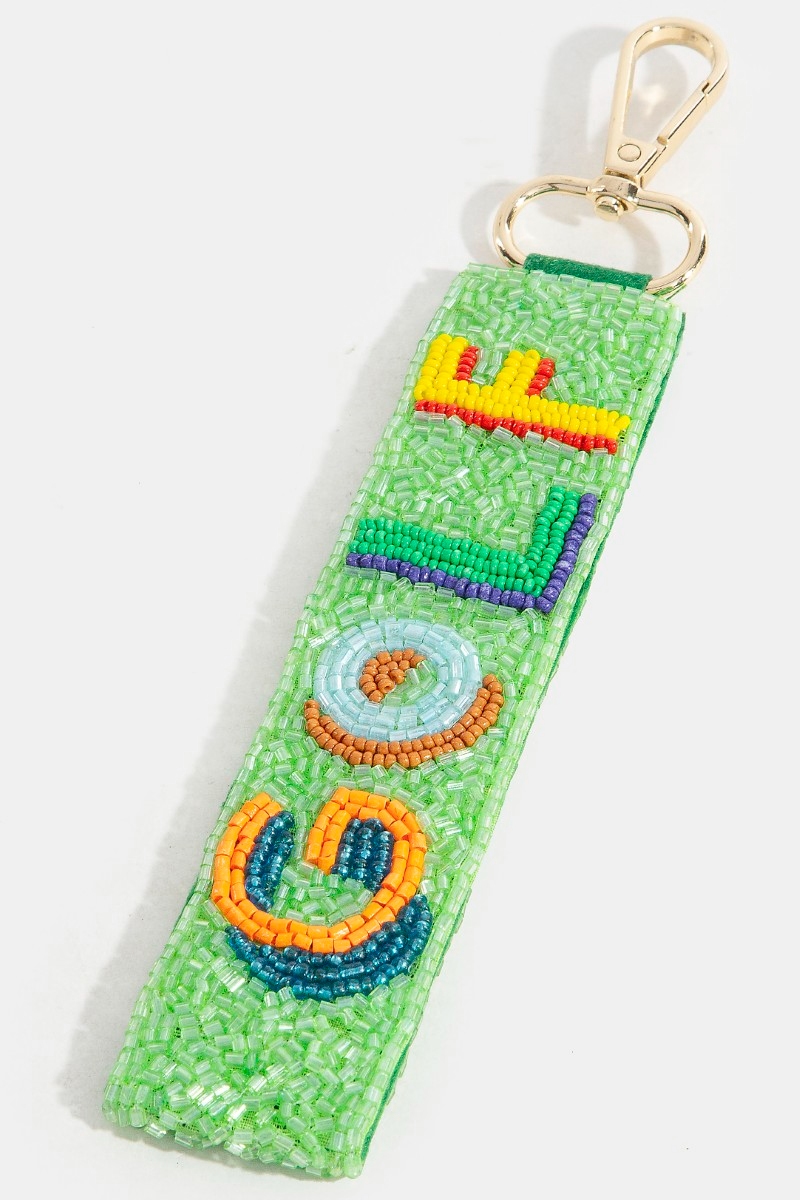 Golf Beaded Bag Charm Keychain - Bags and Clutches