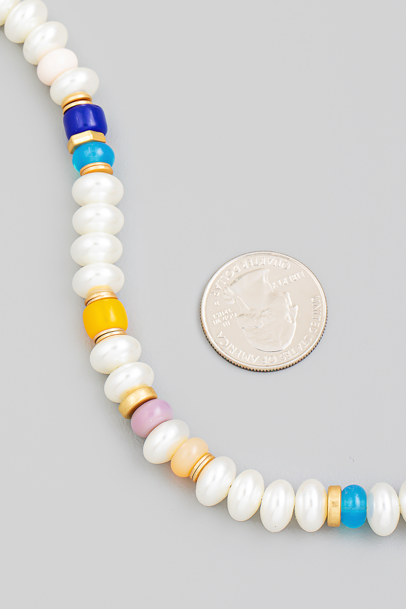 Assorted Long Pearl Beaded Necklace - Fame Accessories