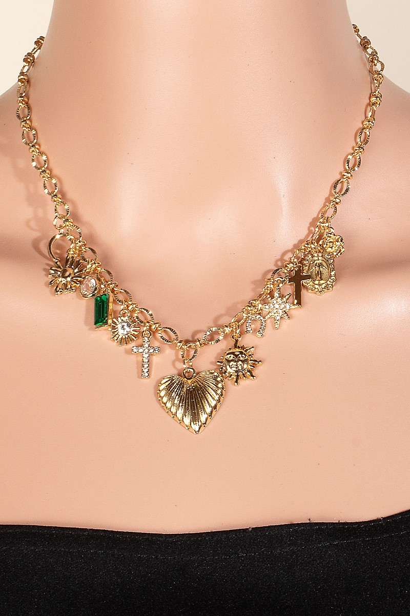 Assorted Ethereal Charms Chain Necklace - New Arrivals