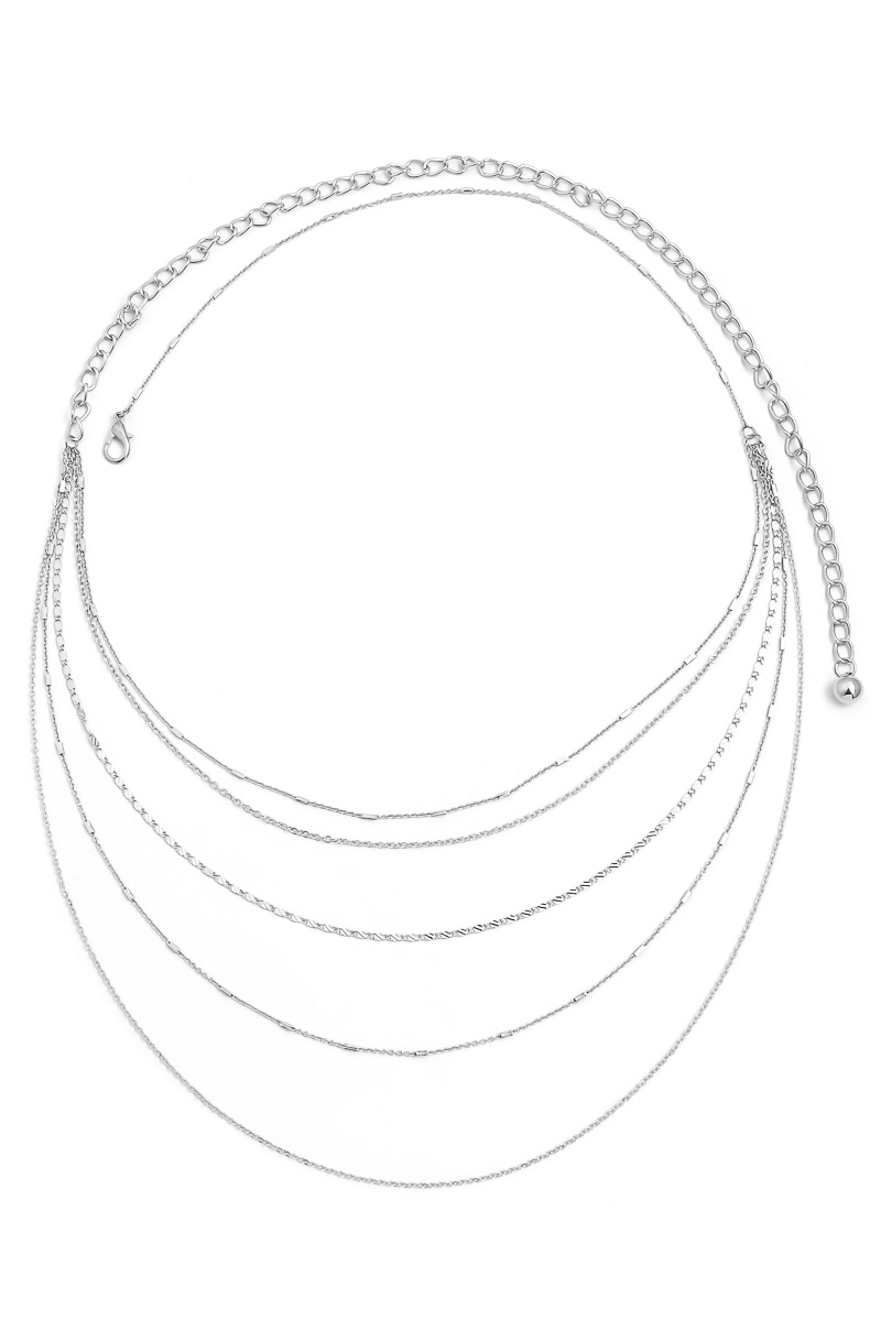 Dainty Multi Layered Chain Link Belt - Belts