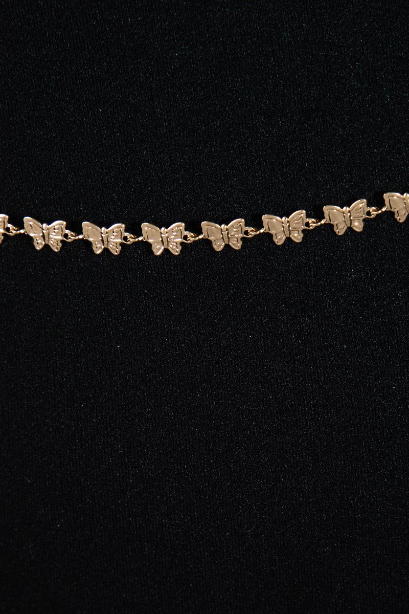 Butterfly Link Belly Chain - Fame Accessories