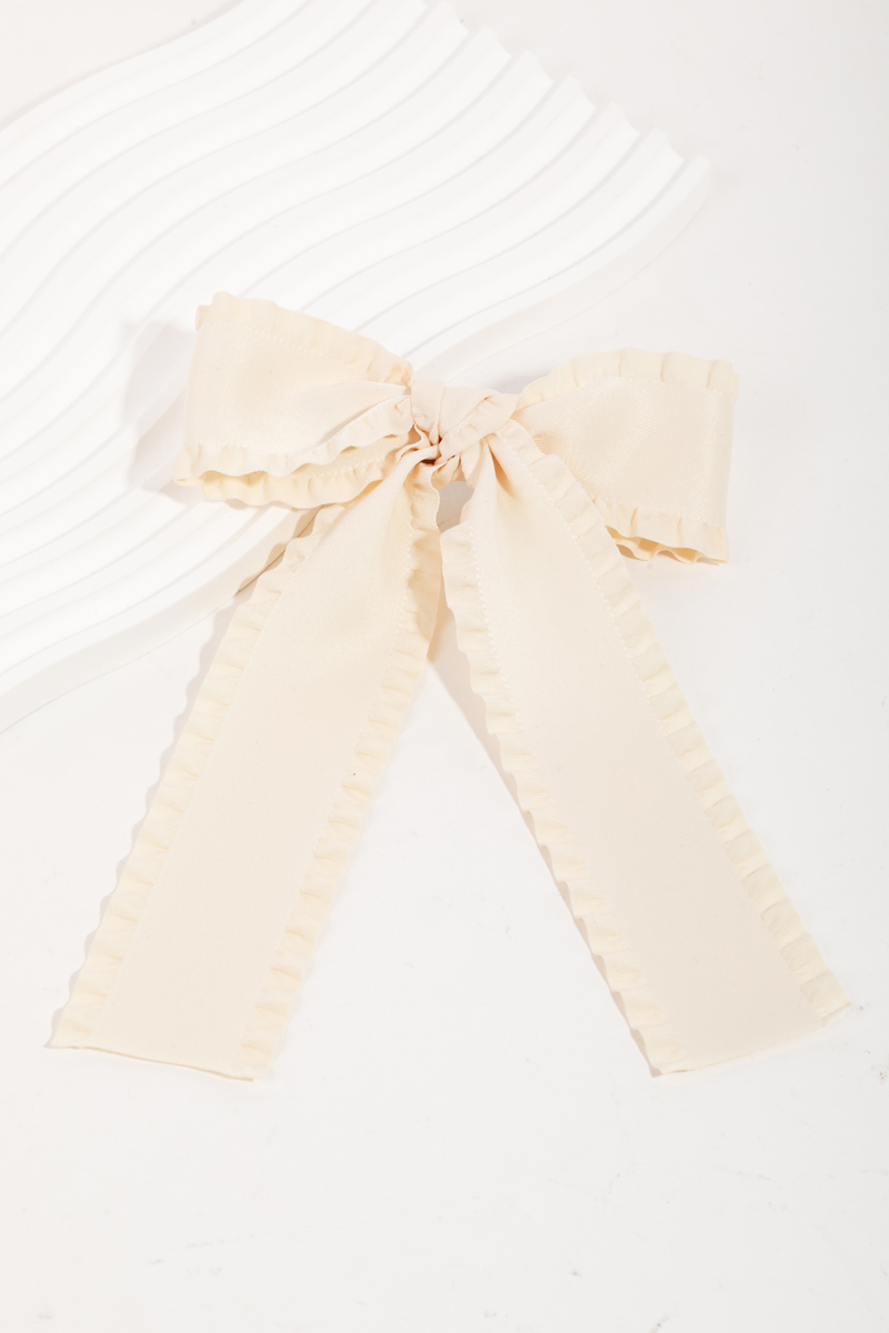 Wave Trim Bow Hair Clip - Bow Collection