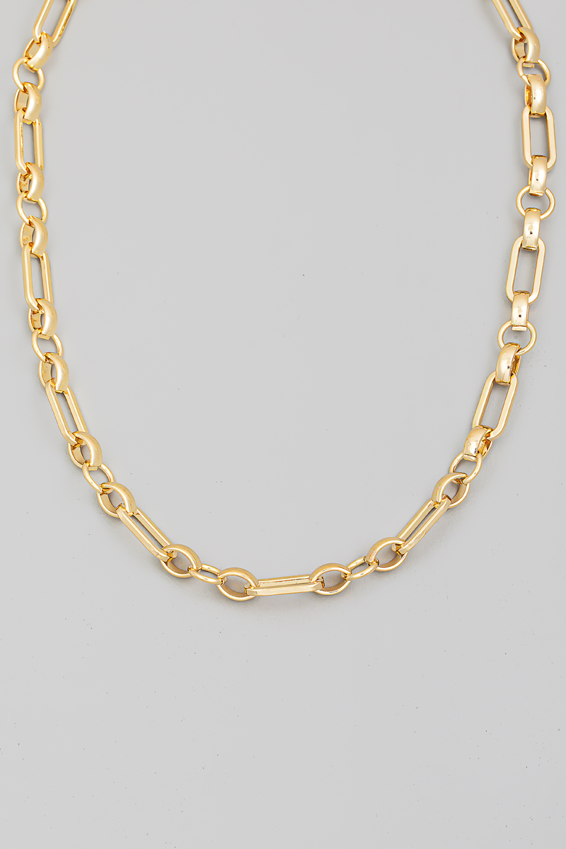 Assorted Chain Link Necklace - Necklaces