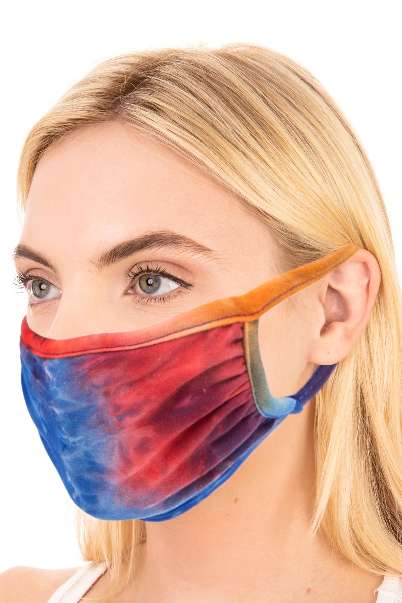 Cobalt Tie Dye Adult Face Mask - COVID19
