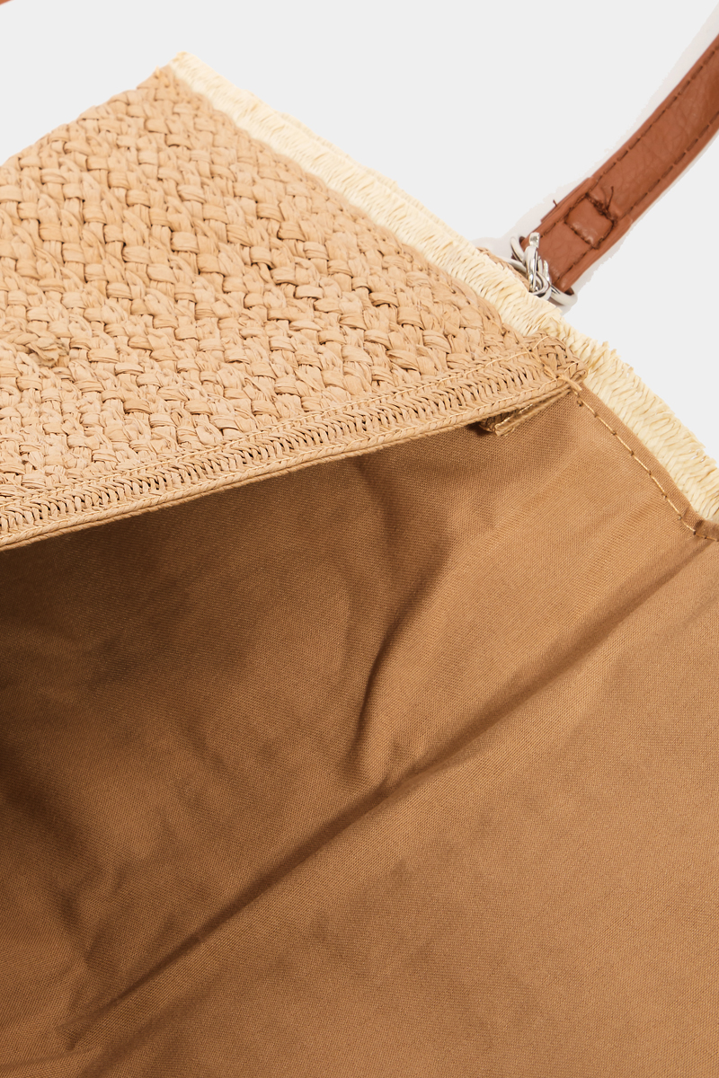 Straw Stitch Clutch Bag - Bags