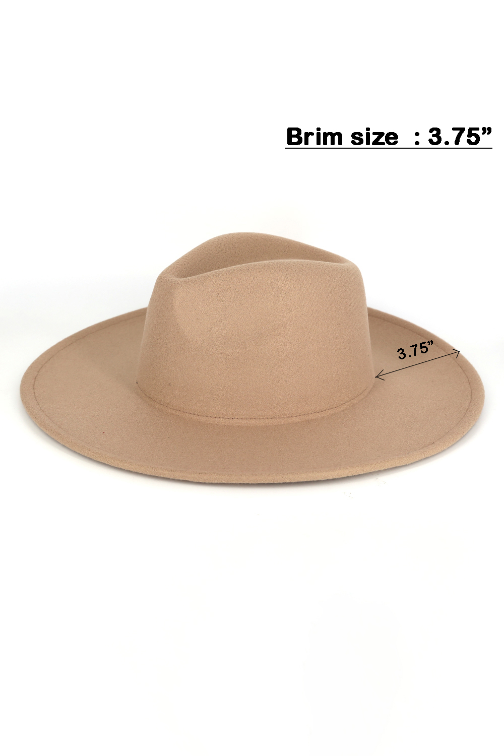 Solid Brim Panama Hat - Hats