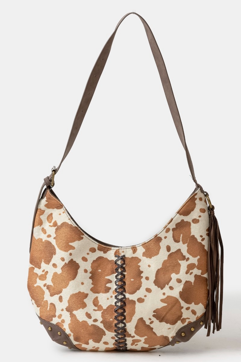 Cow Print Hobo Shoulder Bag - PRE-ORDERS
