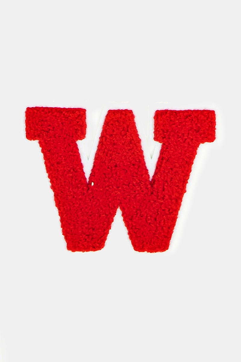 Twelve Piece Chenille Letter W Patch Set - Others