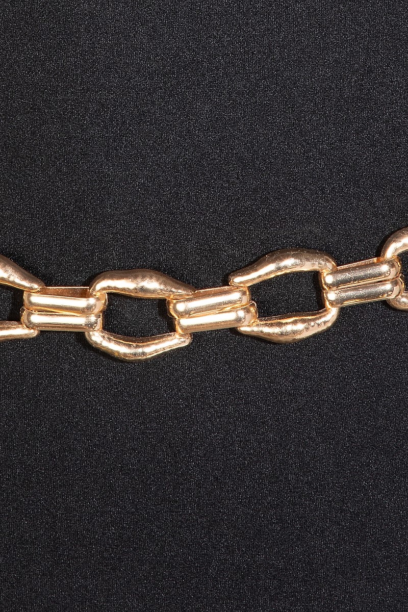 Abstract Metallic Chain Link Belt - Belts