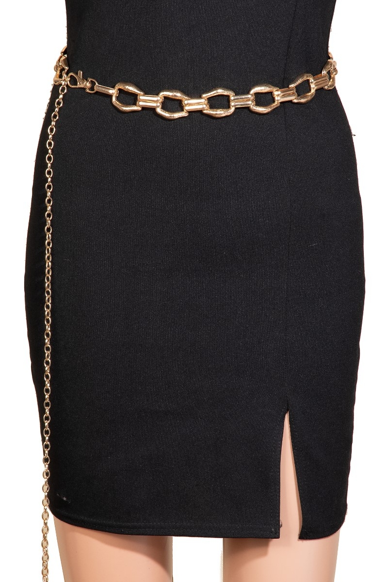 Abstract Metallic Chain Link Belt - Belts