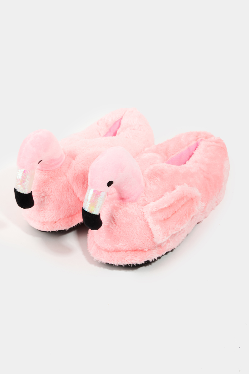 Flamingo Fur Slippers - Others