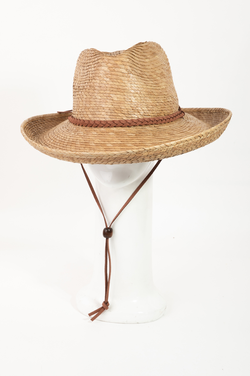 Straw Braided Western Hat - Straw Hats