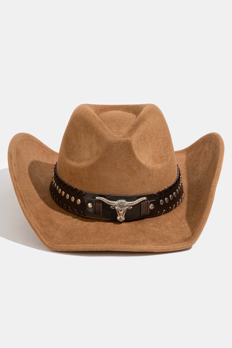 Studded Western Bull Head Strap Cowboy Hat - New Arrivals