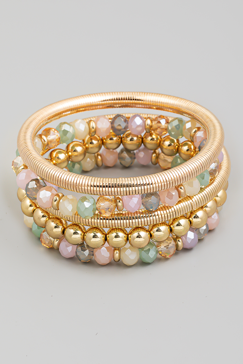 Mixed Layered Bracelet Set - Bracelets
